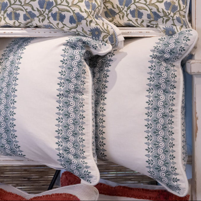 Naja Aqua Fabric by the Yard – Nell Hill's